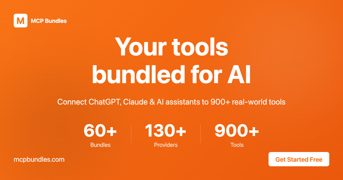 Cursor Tools MCP Server - MCP Bundles • MCP Bundles